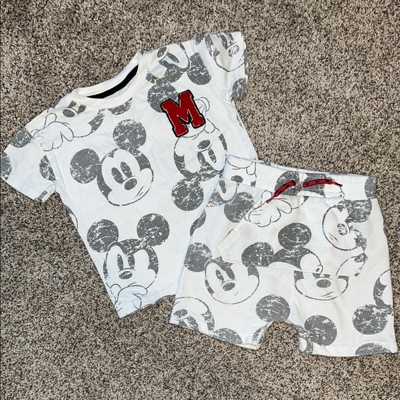 Disney | Matching Sets | Disney White And Gray Mickey Mouse Matching ...